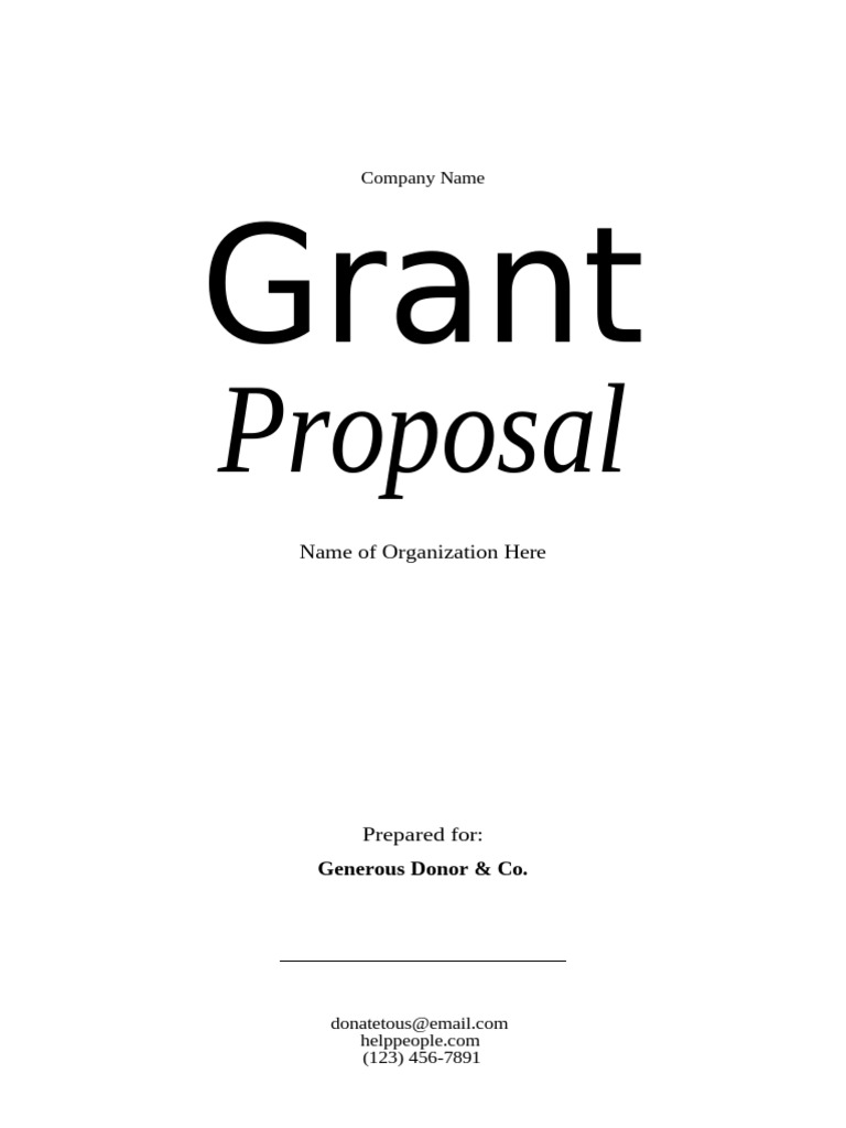 Adobe Acrobat Template Grant Proposal Ue | PDF