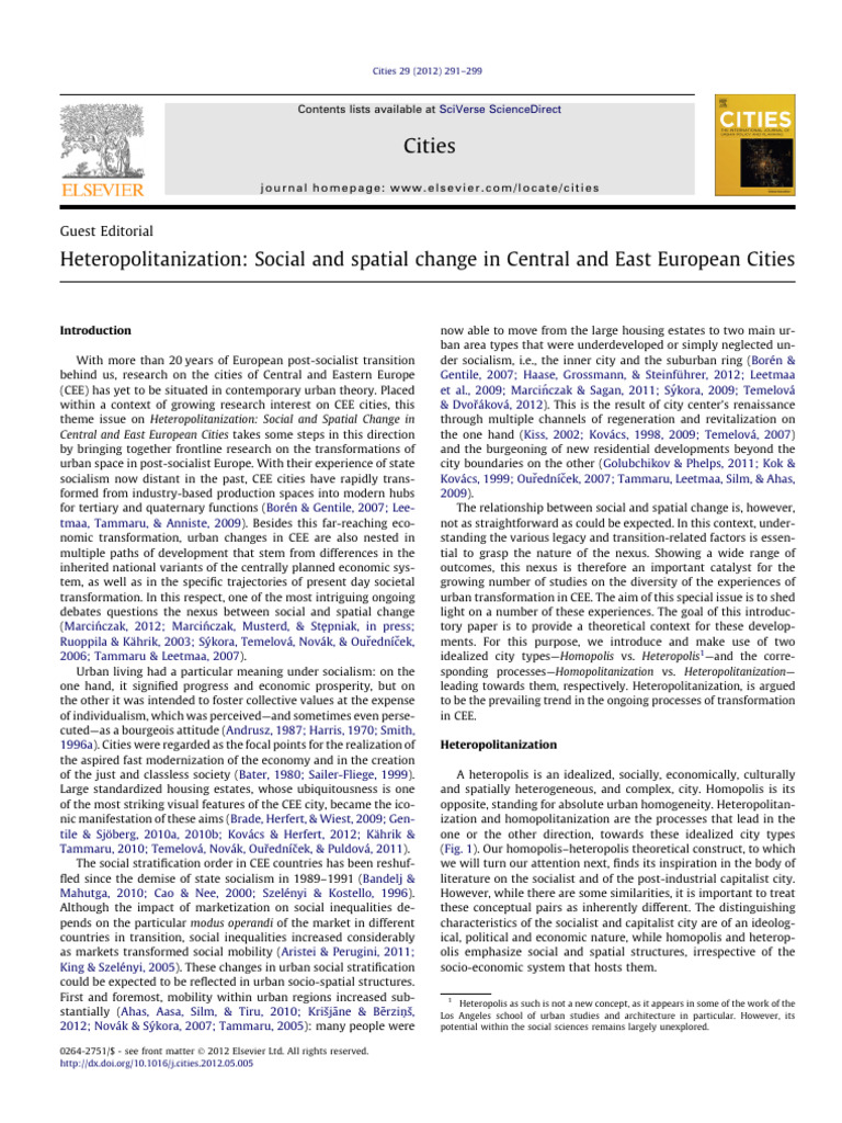 Hetero Pol It An Ization | PDF | Urbanization | Socialism