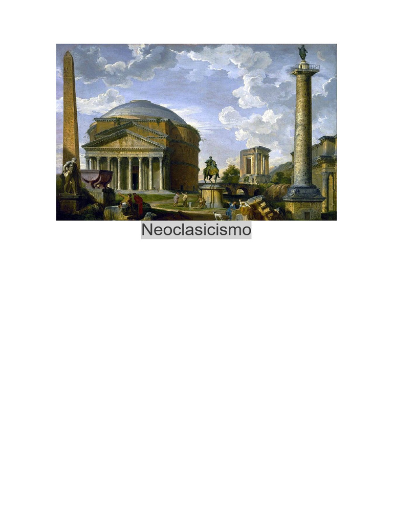 Neoclasicismo: Arte y Cultura Clásica | PDF | Renacimiento | Las artes