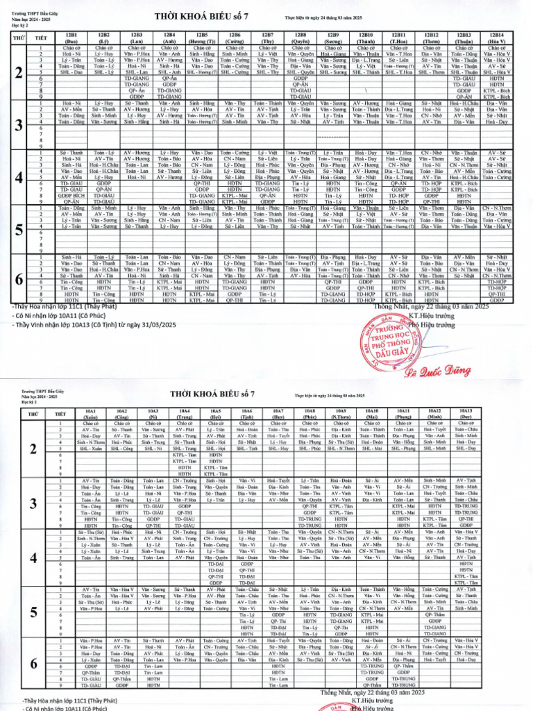 TKB SO 7 HKII 2024-2025 (áp dụng từ 24-03-2025)_0002_0001 | PDF