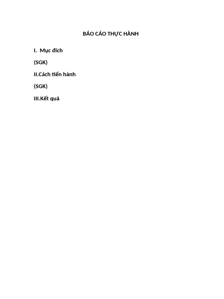 Báo Cáo TH C H | PDF