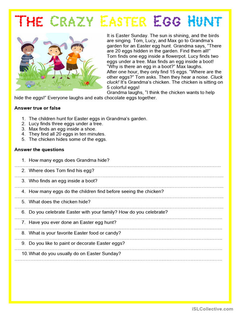 The Best Easter Egg Hunt Ever Read Aloud Resources By Mrs Caruccis