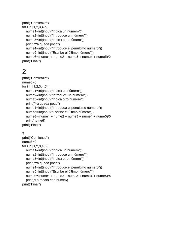 Bucle For | PDF