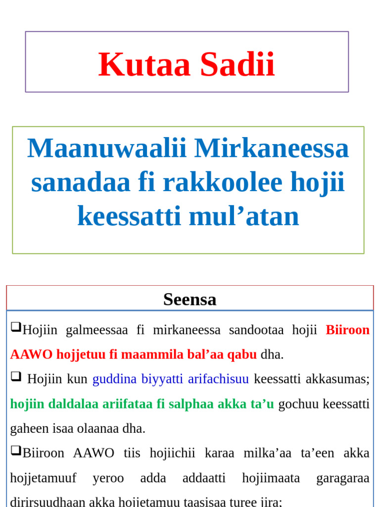 Kutaa 3ffaa Galmeessa Ragaalee Fi Kennaa Heyyamaa | PDF