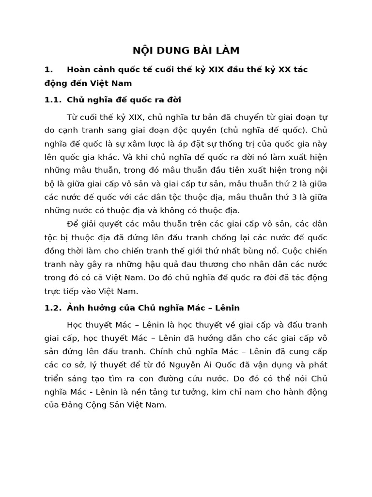Tai Lieu On Tap Ly Thuyet Lich Su Dang Lich Su Dang Cong San Viet Nam 144991 | PDF