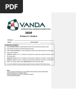 Vanda Science Olympiad Sample Questions | PDF