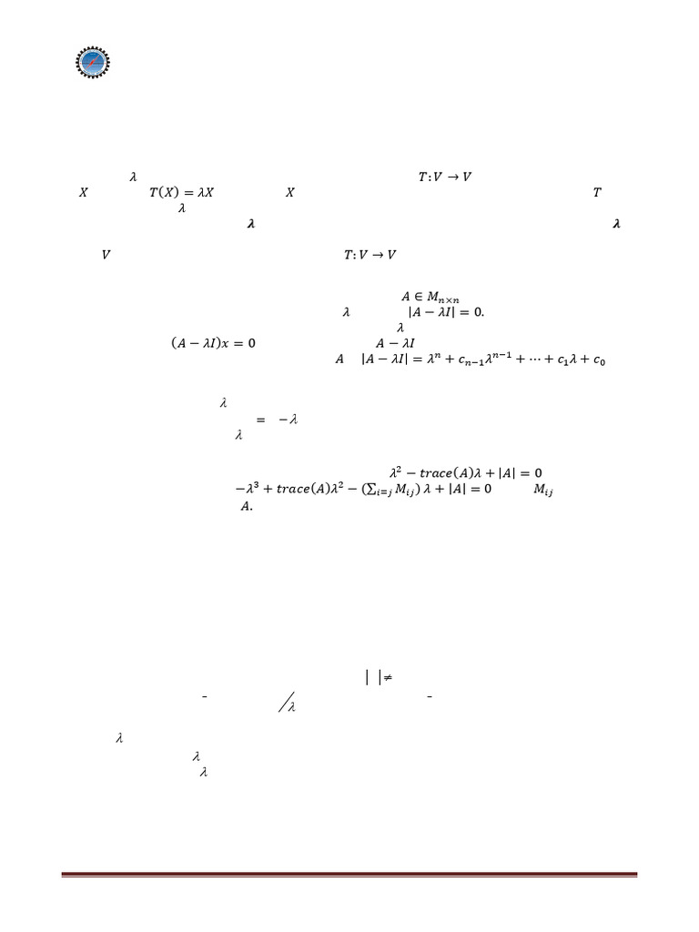 Eigenvalues and Eigenvectors Explained | PDF | Eigenvalues And Eigenvectors | Matrix (Mathematics)
