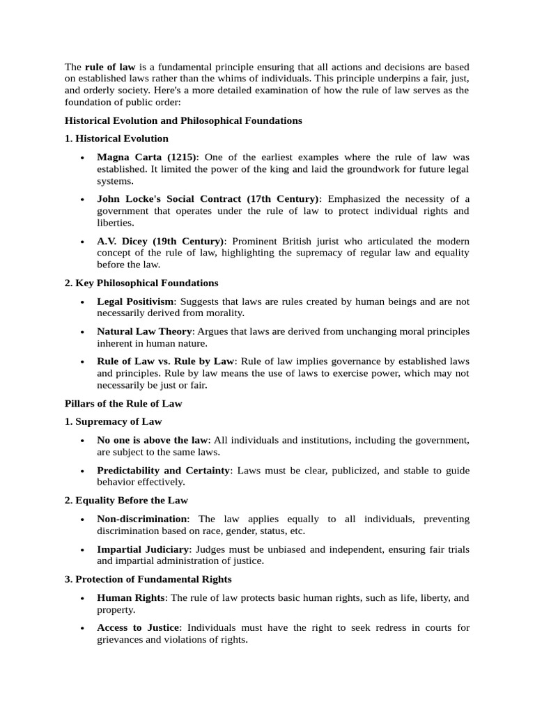 Understanding the Rule of Law Principles | PDF | Rule Of Law | Corruption