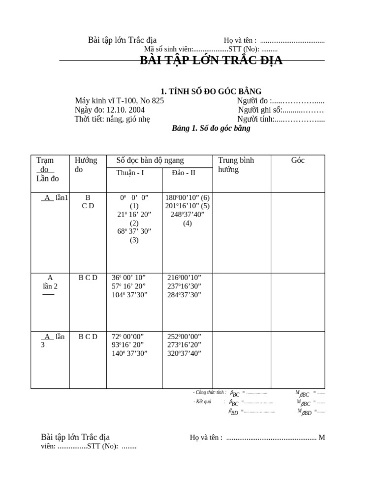Bai Tap Lon 2TC Exel | PDF