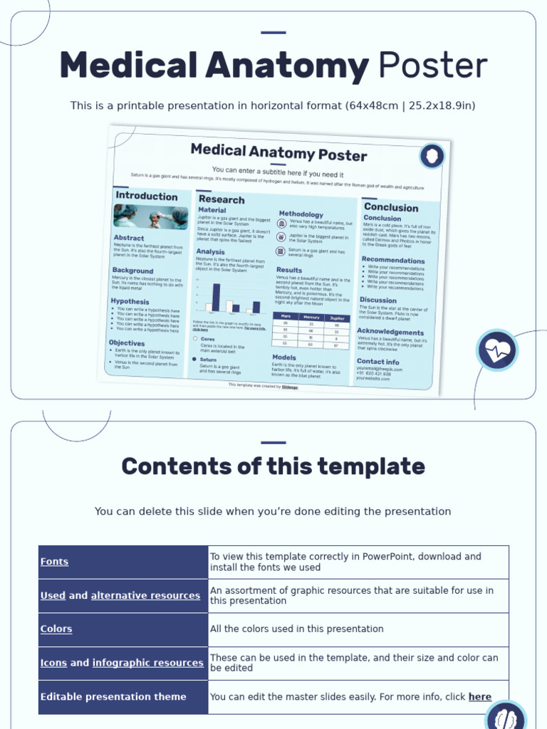 Medical Anatomy Poster by Slidesgo | PDF | Planets | Solar System