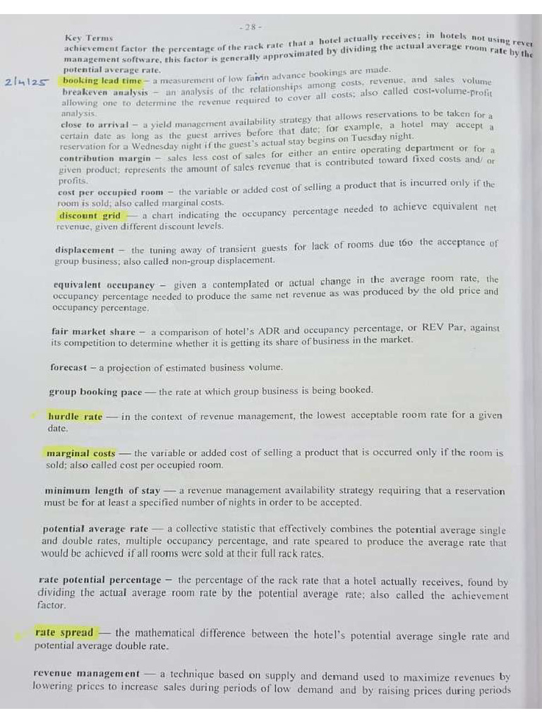 Practical Key Terms | PDF