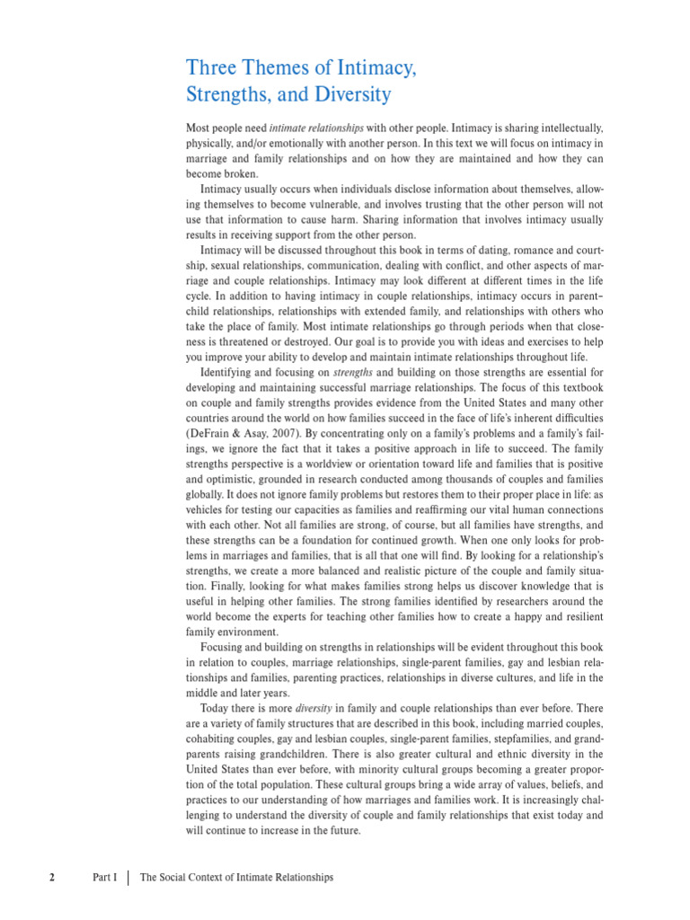 2019 Marriages and Families Intimacy, Diversity, and Strengths by David ...