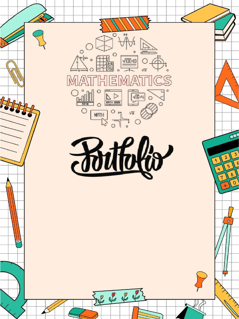 MATHS PORTFOLIO COVER PAGE | PDF