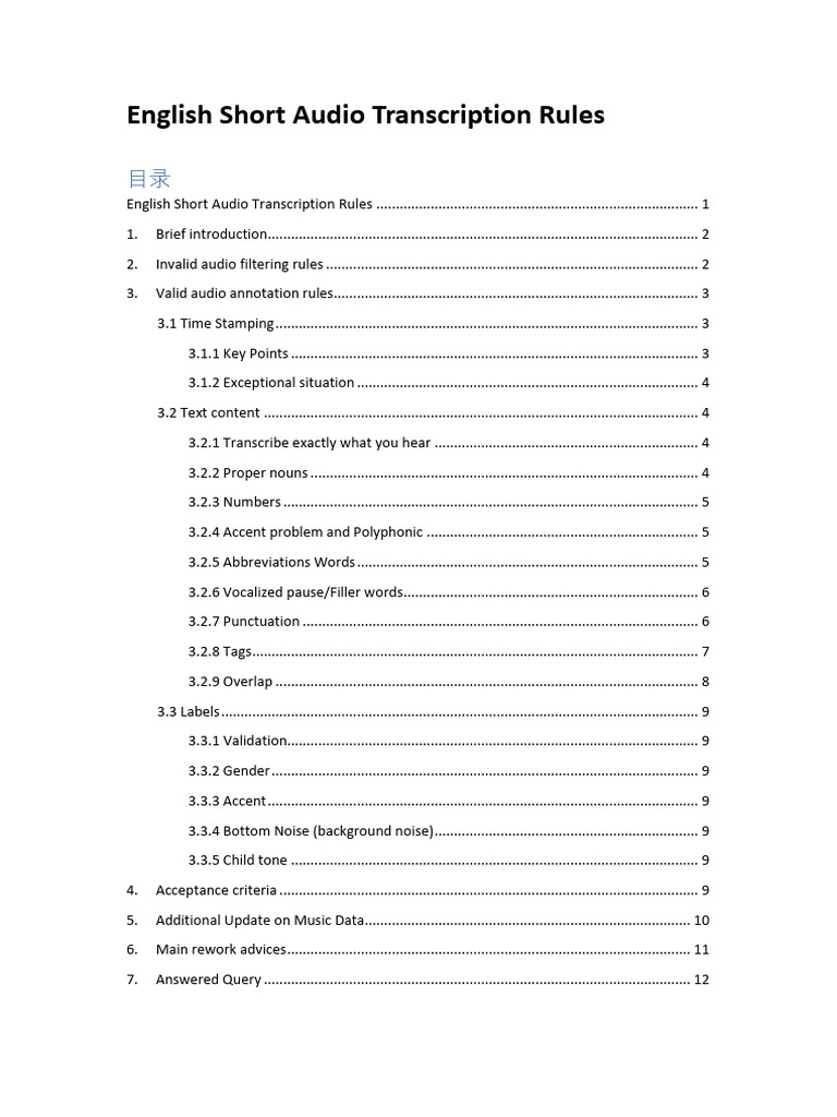 STEP 3 Audio - Transcription - Rules - EN-Final - 0526 | PDF | Human ...