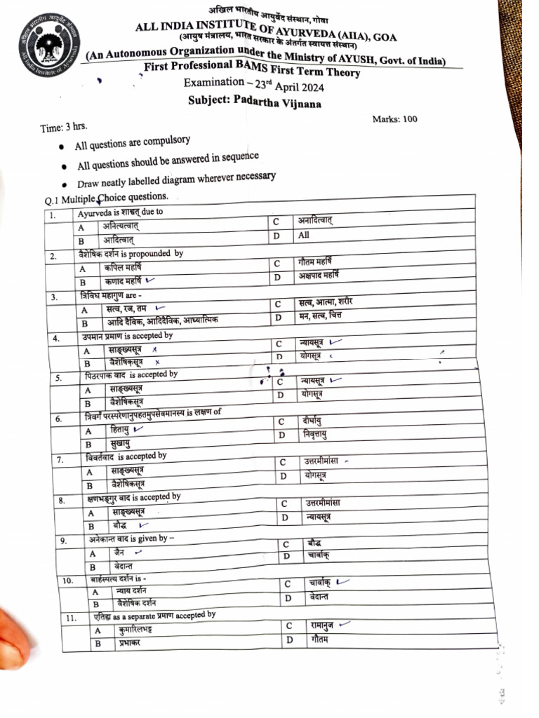 First Term Papers 2024 | PDF
