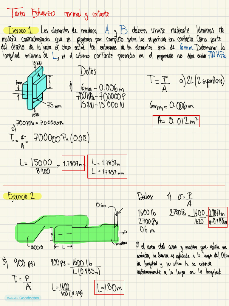 Resistencia de Materiales Tarea | PDF | Ingeniería mecánica | Materiales