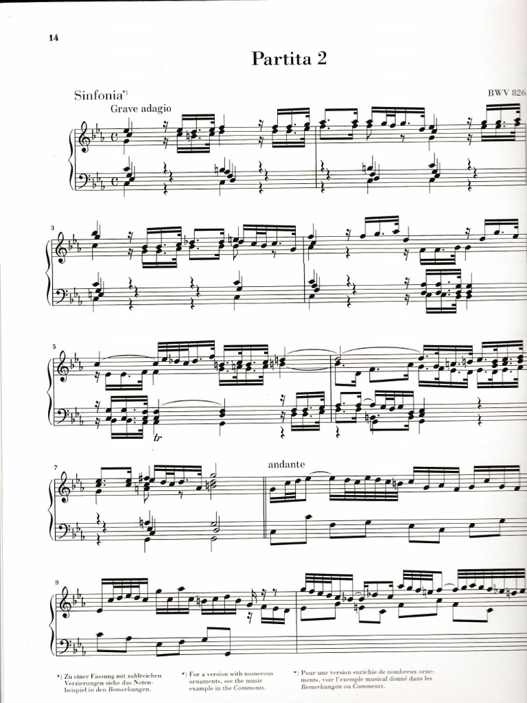 Bach Partita 2 1 | PDF