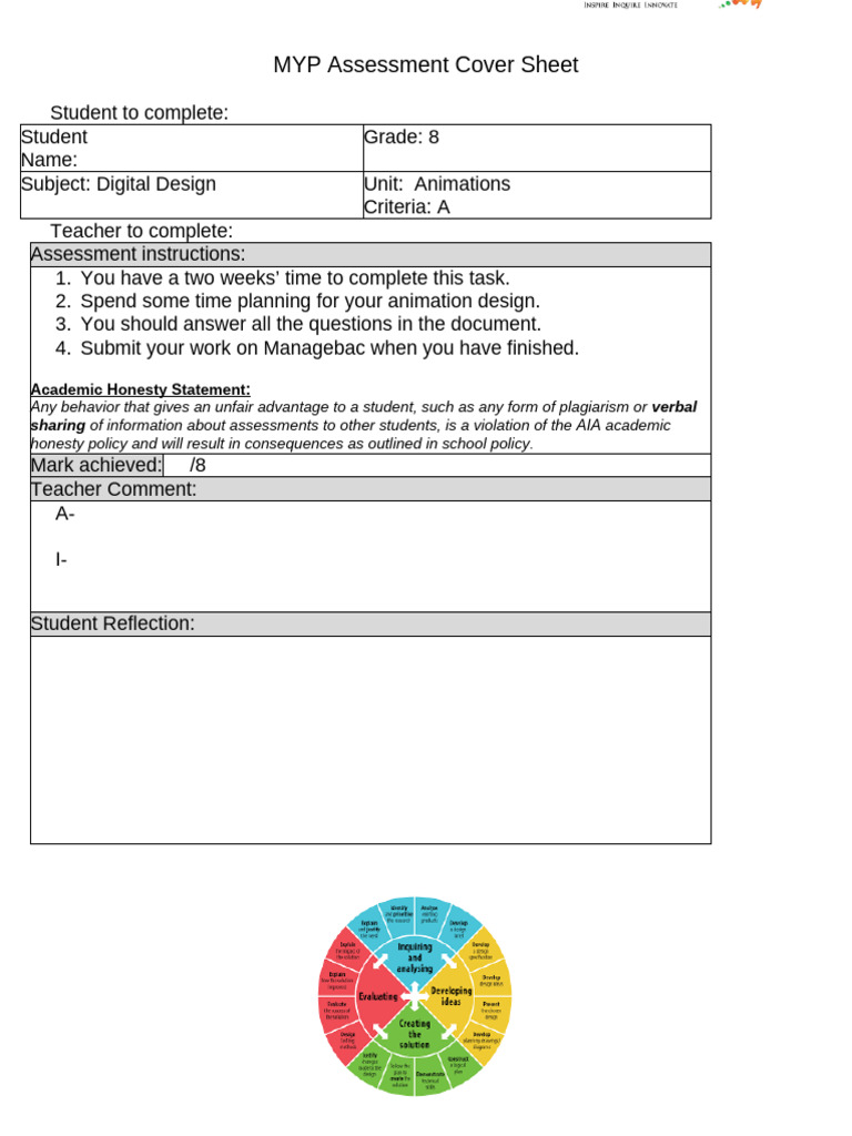 Summative - Criteria A | PDF | Creativity | Animation