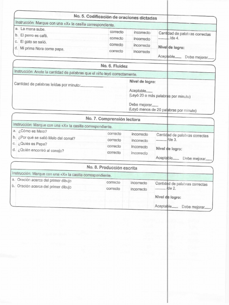 Tarjetas y Hojas de Respuesta Fase Final[1] (1) | PDF
