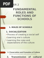 Fundamental Functions and Roles of Schools | PDF | Society | Creative ...
