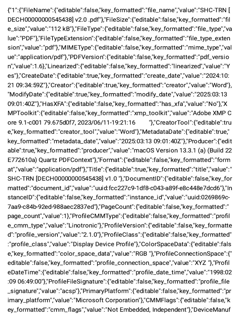 SHC-TRN (DECH00000000545438) v2.0 | PDF | Psychophysics | Graphic Design