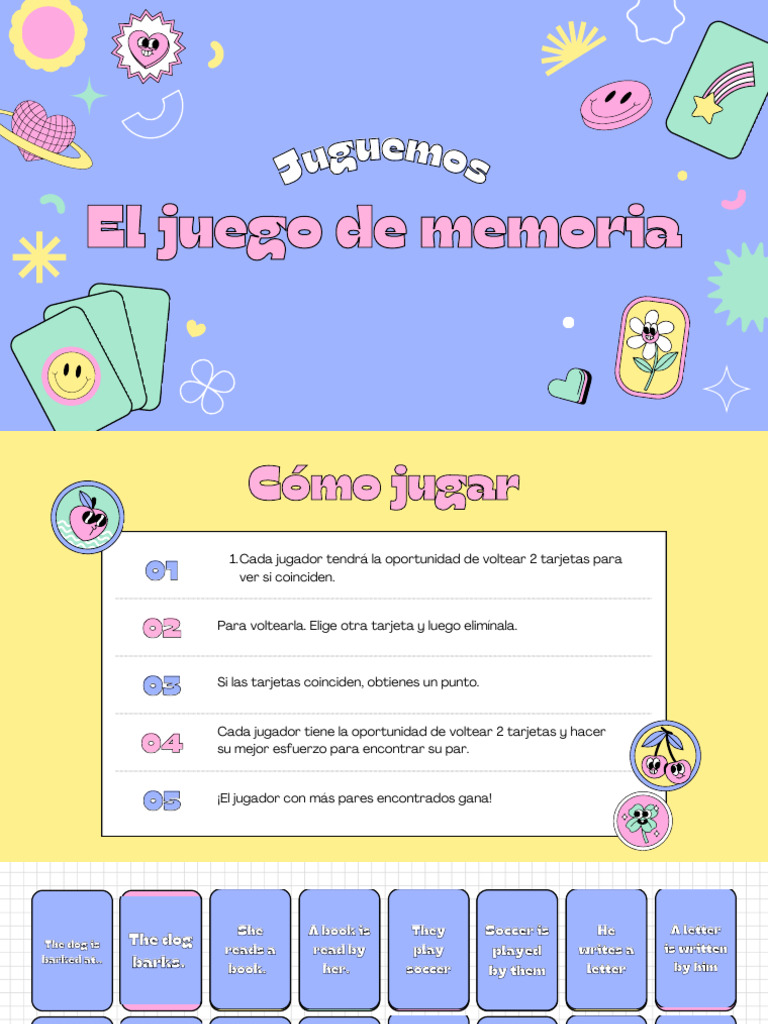 Cómo jugar al juego de memoria | PDF