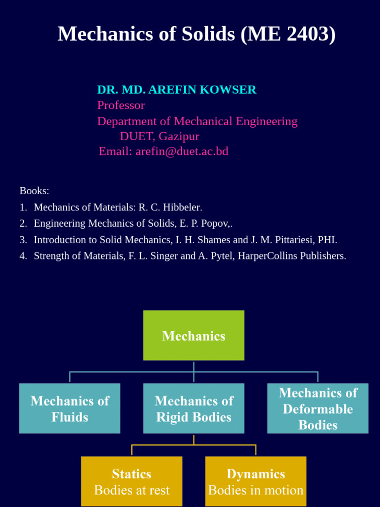Lecture Materials-Arefin - 14.06.20 | PDF | Deformation (Engineering ...
