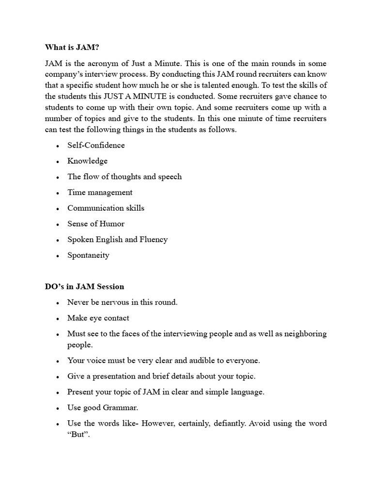 What Is JAM ? (English) | PDF