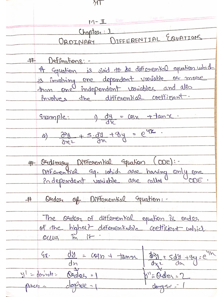 Mathematics 2 RGPV Notes ch-1 | PDF