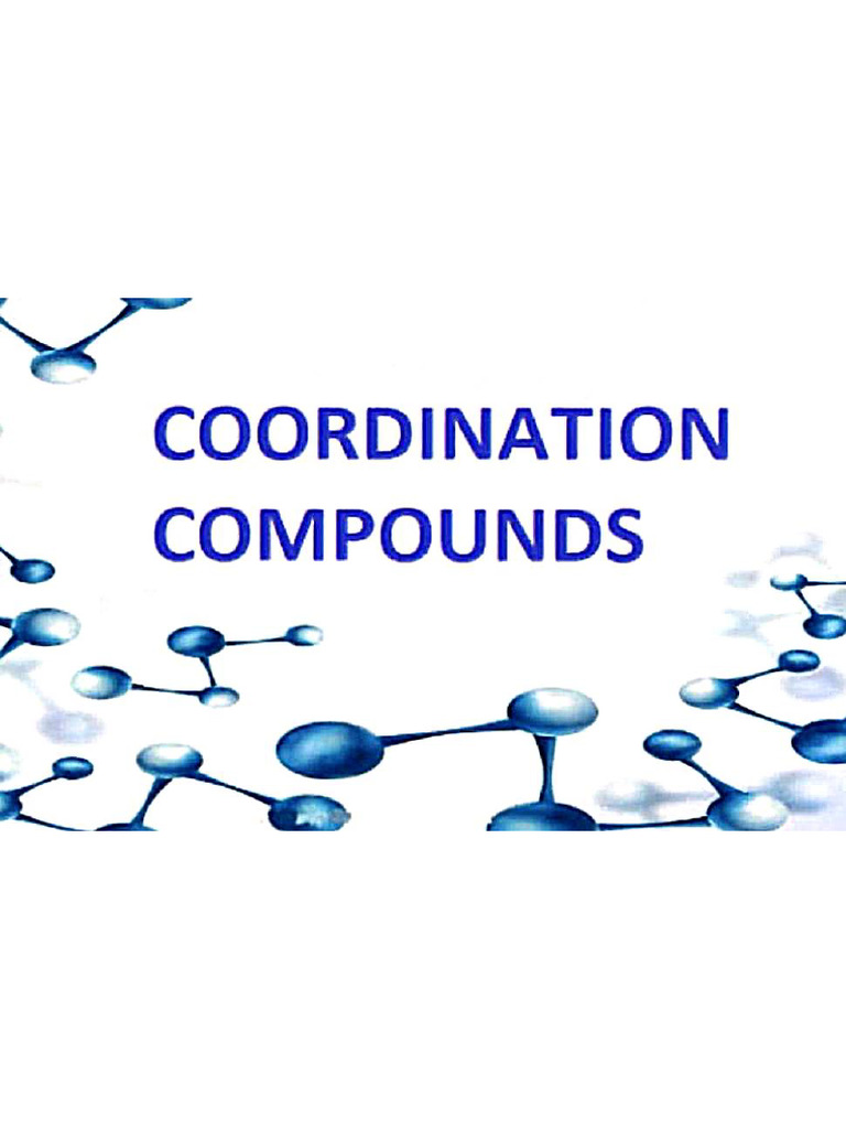 Coordination Compound | PDF