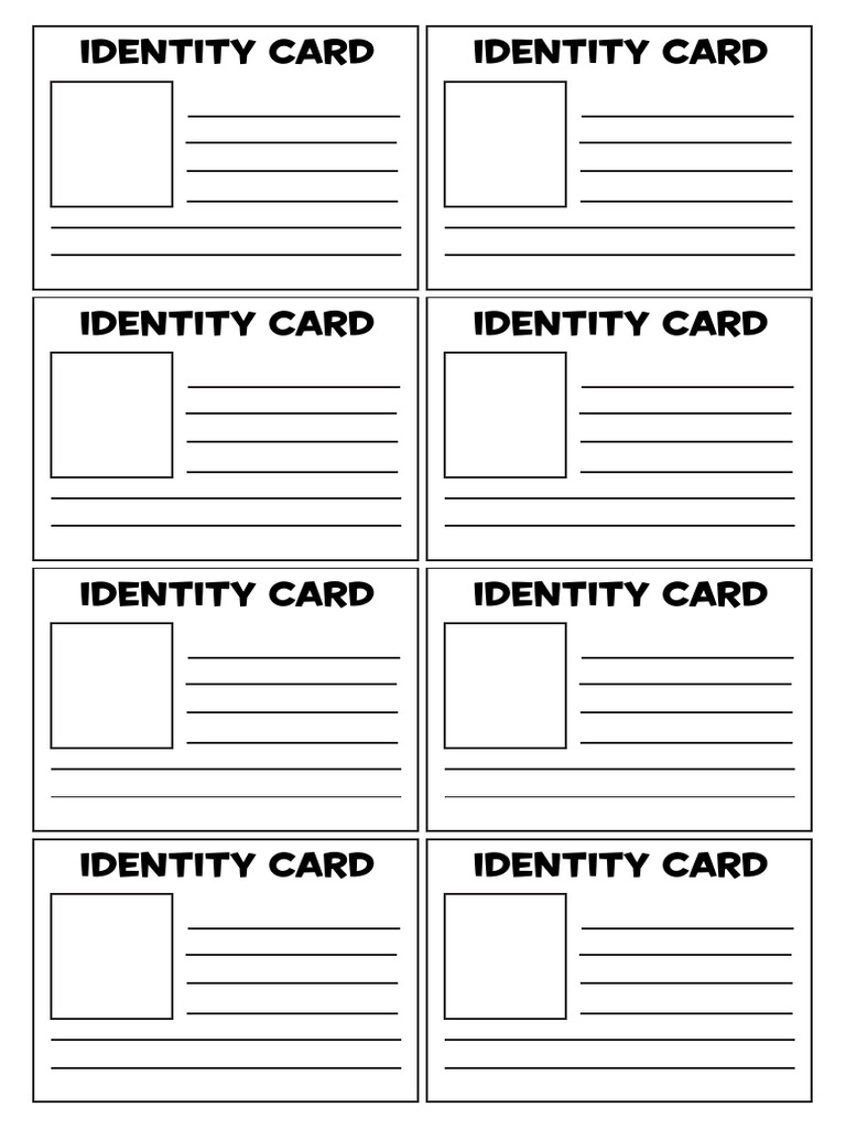 Identity Cards | PDF