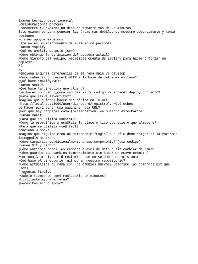 Examen Amplify Nextjs React y Github | PDF