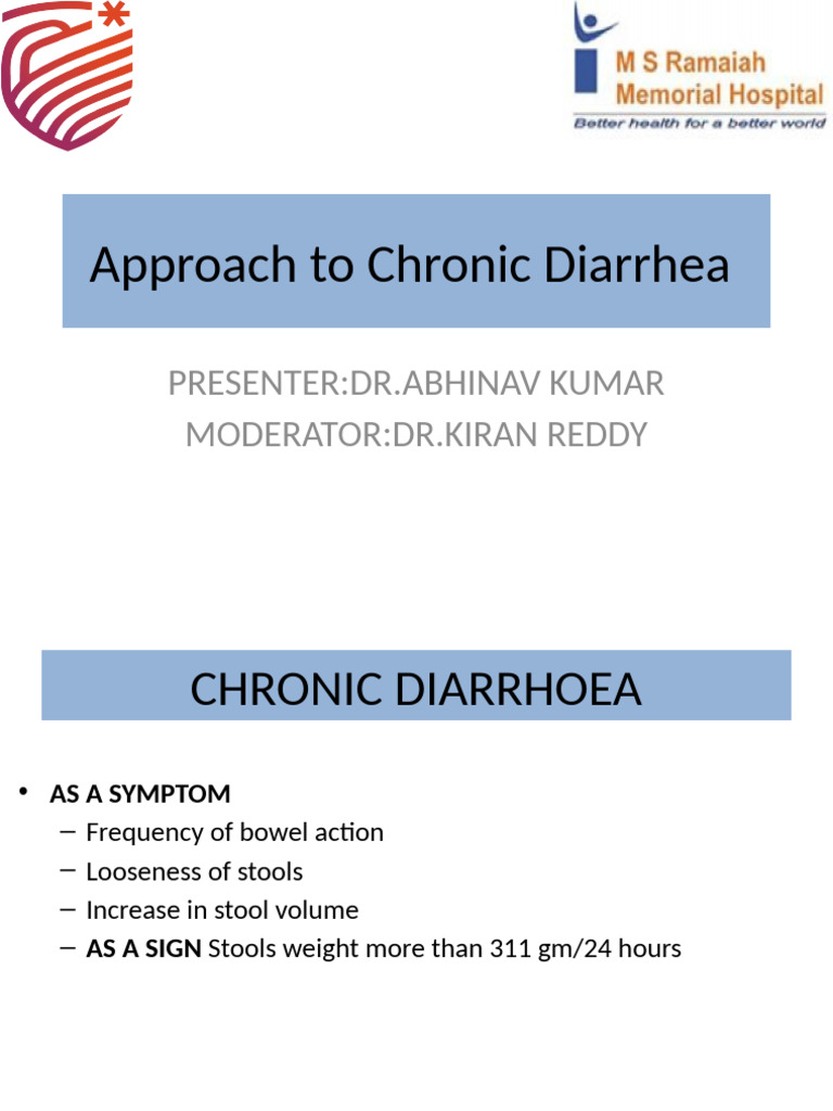 Chronic Diarrhea: Mechanisms and Evaluation | PDF | Diarrhea | Crohn's ...