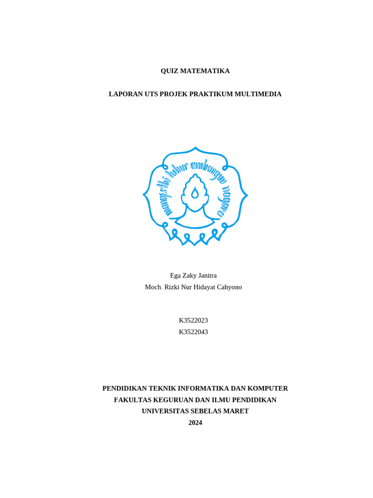 Lap Prak Multimedia 2 - UTS - 2024 | PDF