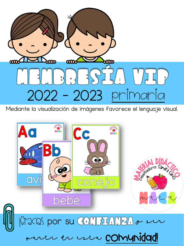 Alfabeto Visual Primaria Material Didactico | PDF
