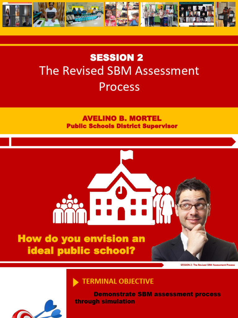 SD Session 2 SBM Assessment Process | PDF | Cognition | Learning