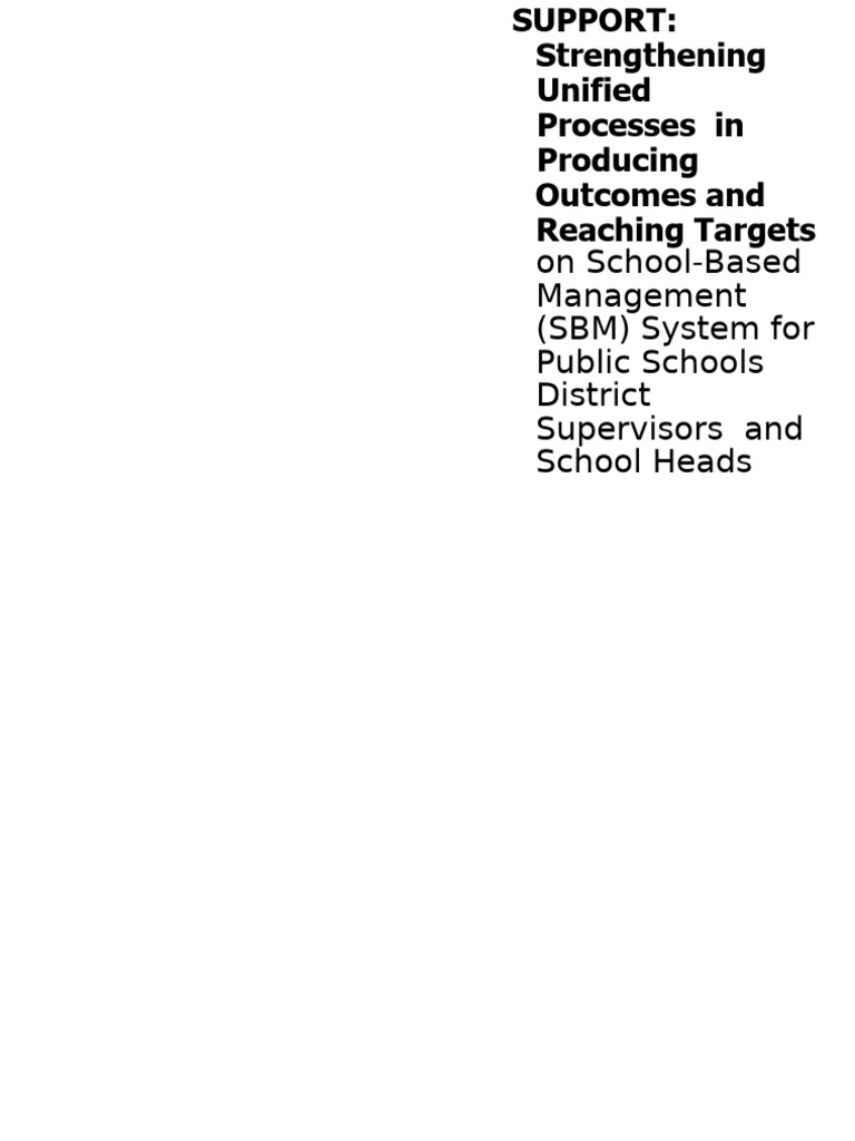 Final SD SESSION 1 ACCESs and SBM The Framework For Presentation 1 ...