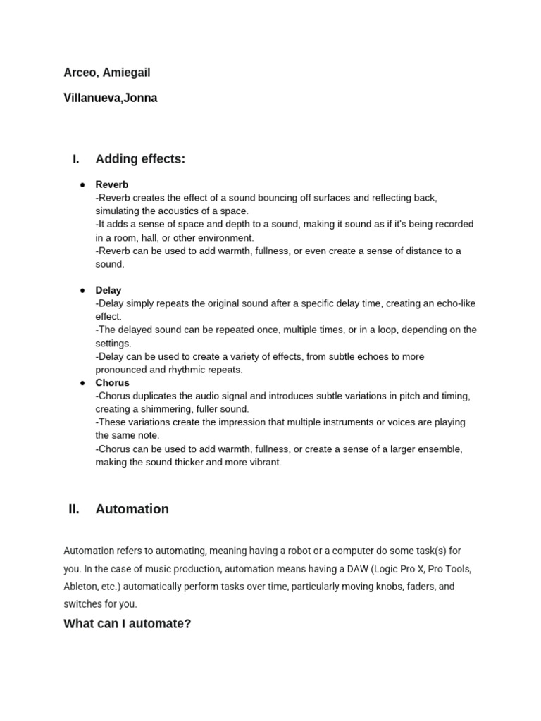 ARCEO and VILLANUEVA-Module | PDF | Sound Recording | Sound Technology