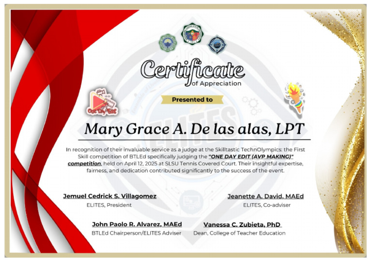 Ma'Am Mary Grace A. Delas Alas | PDF
