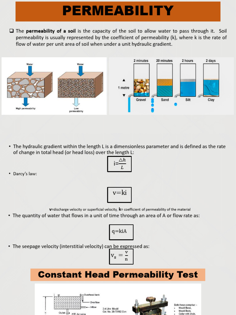 Permeability Geotechnical Engineering | PDF | Soil Mechanics | Applied ...