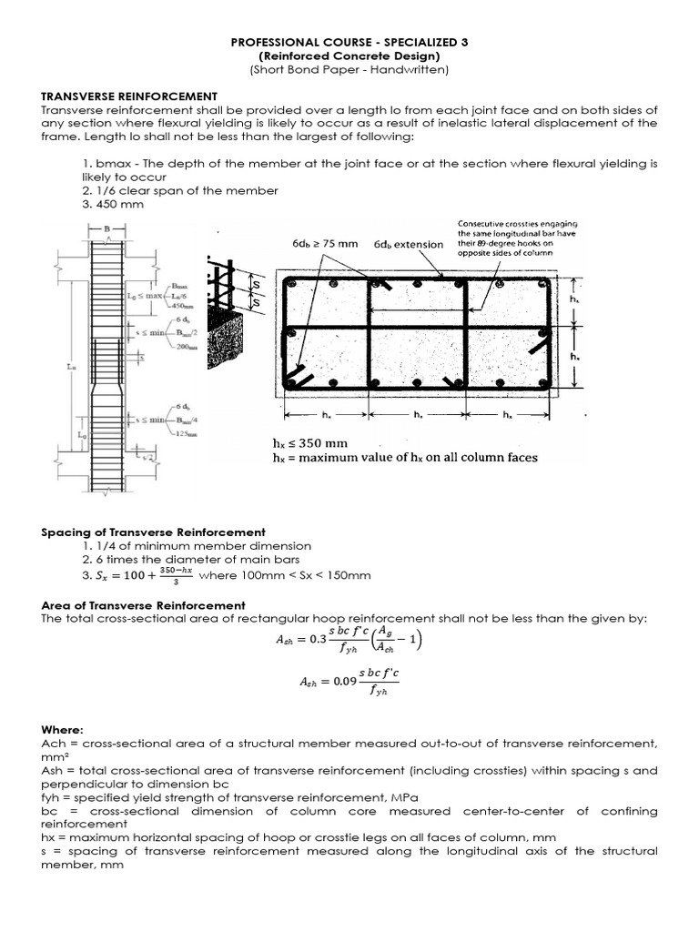 TRANSVERSE-REINFORCEMENT | PDF