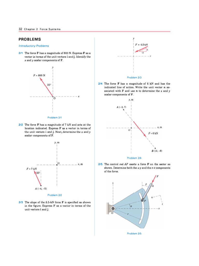 1 U1 Force Numericals | PDF