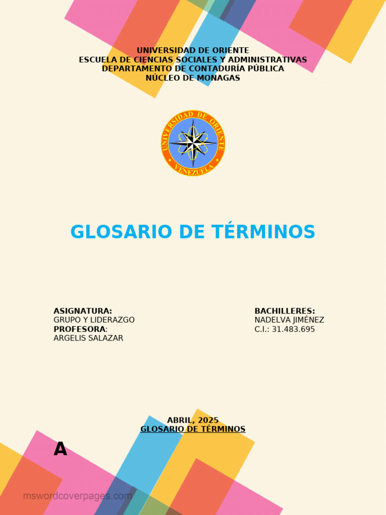 GLOSARIO DE TERMINOS | PDF | Motivación | Motivacional