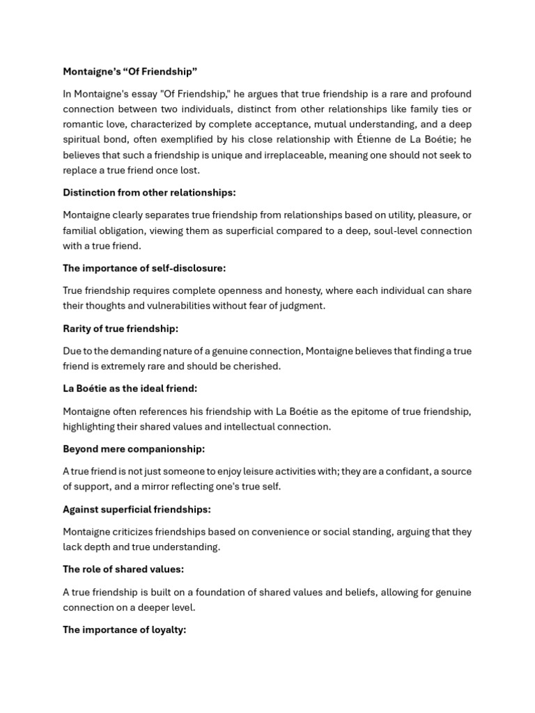 Of Friendship | PDF