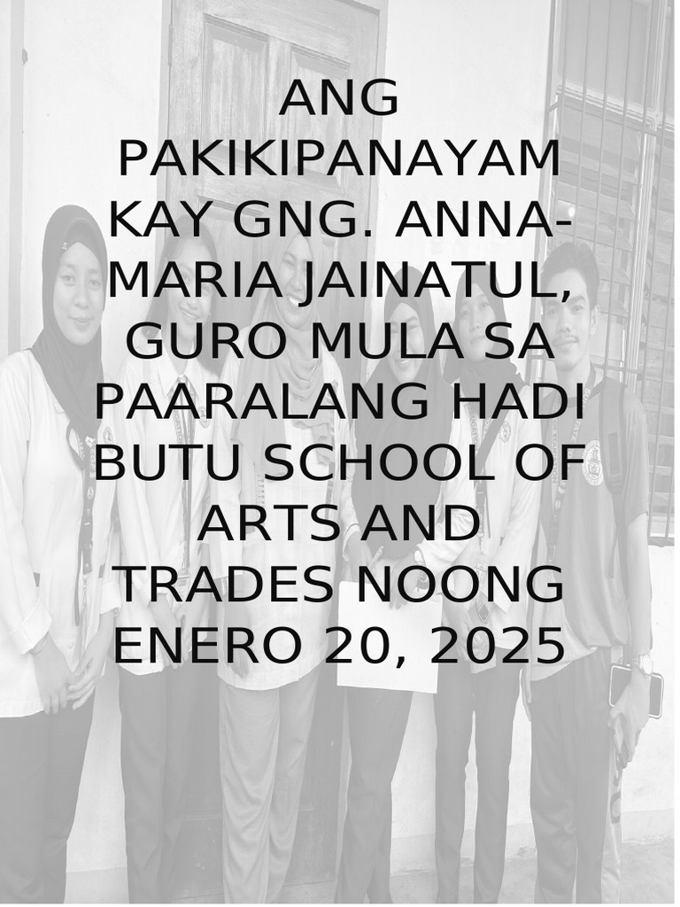 Ang Pakikipanayam Kay GNG | PDF