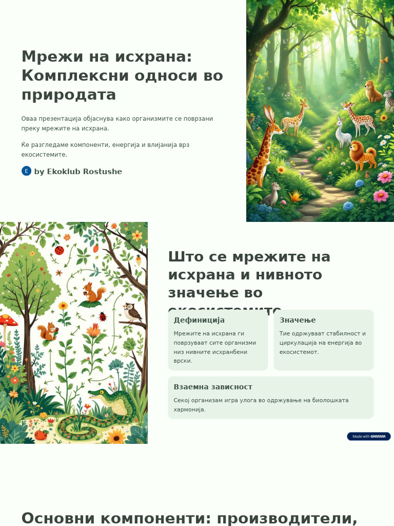Mrezhi Na Ishrana Kompleksni Odnosi Vo Prirodata | PDF