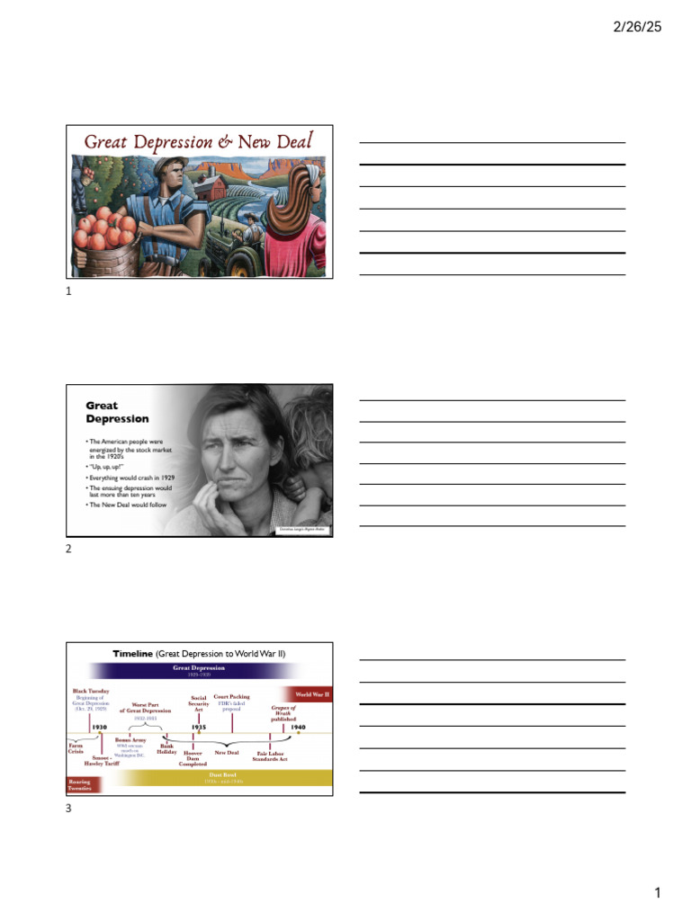 23 Great Depression & New Deal | PDF | New Deal | Great Depression
