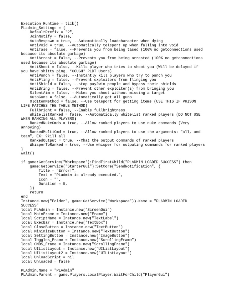 Prizzlife Lua | PDF | Computing