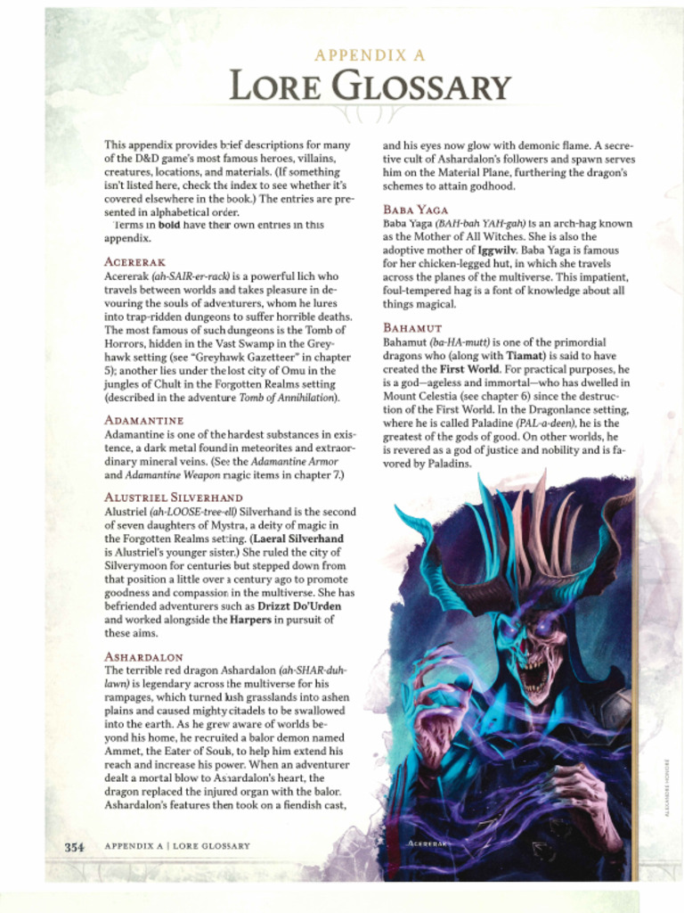 Appendix A. Lore Glossary | PDF