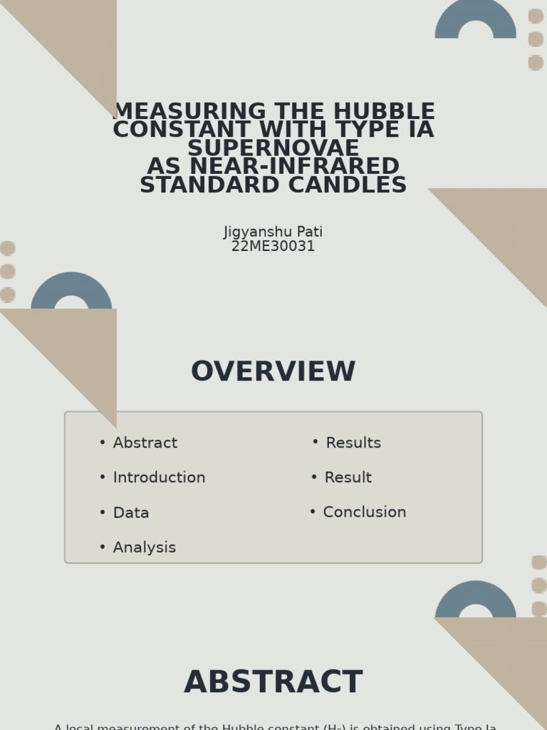 Jigyanshu Pati - 22ME30031 | PDF | Supernova | Physical Sciences